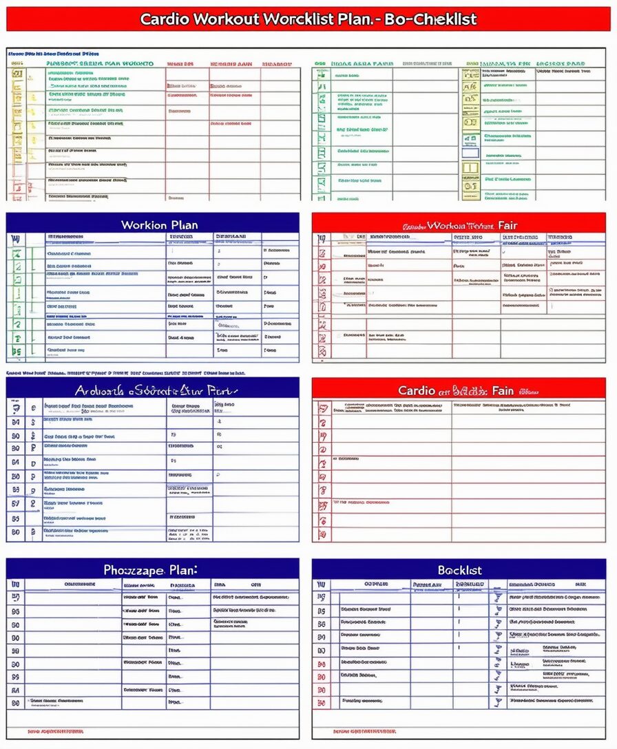 Cardio Workout Plan Checklist Bonanza Fair | 2025 Exercise for Health ...